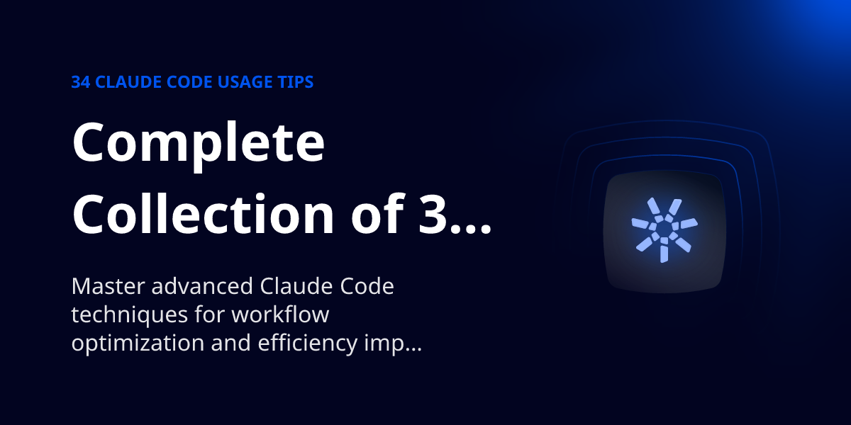 Complete Collection of 34 Advanced Claude Code Usage Tips - i7Relay | i7Relay - 最稳定的AI中转站