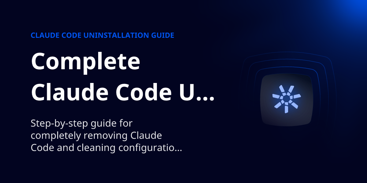 Complete Claude Code Uninstallation Guide - i7Relay | i7Relay - 最稳定的AI中转站